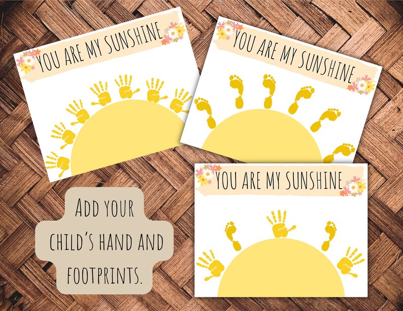 Handprint Art, Handprint Craft, Printable Handprint Art, You Are My ...