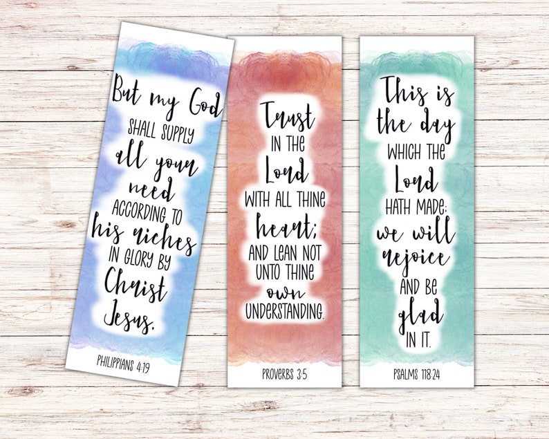 KJV Printable Bookmarks, Printable Bookmarks, King James Version, Bible ...