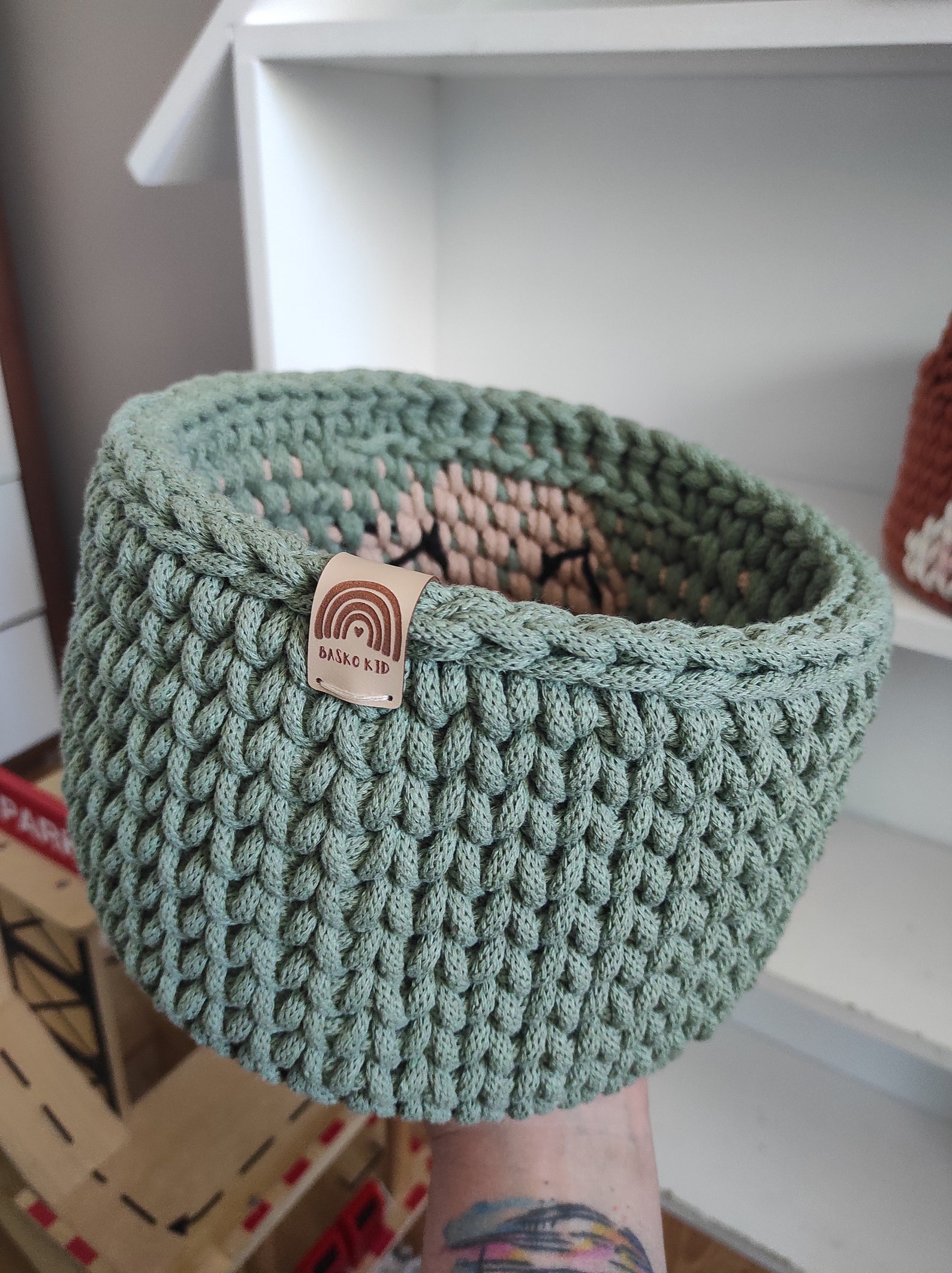 Crochet Basket Sheep, Basket for Toys, Big Sheep Organizer, Storage ...