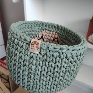 Crochet Basket Sheep, Basket for Toys, Big Sheep Organizer, Storage ...