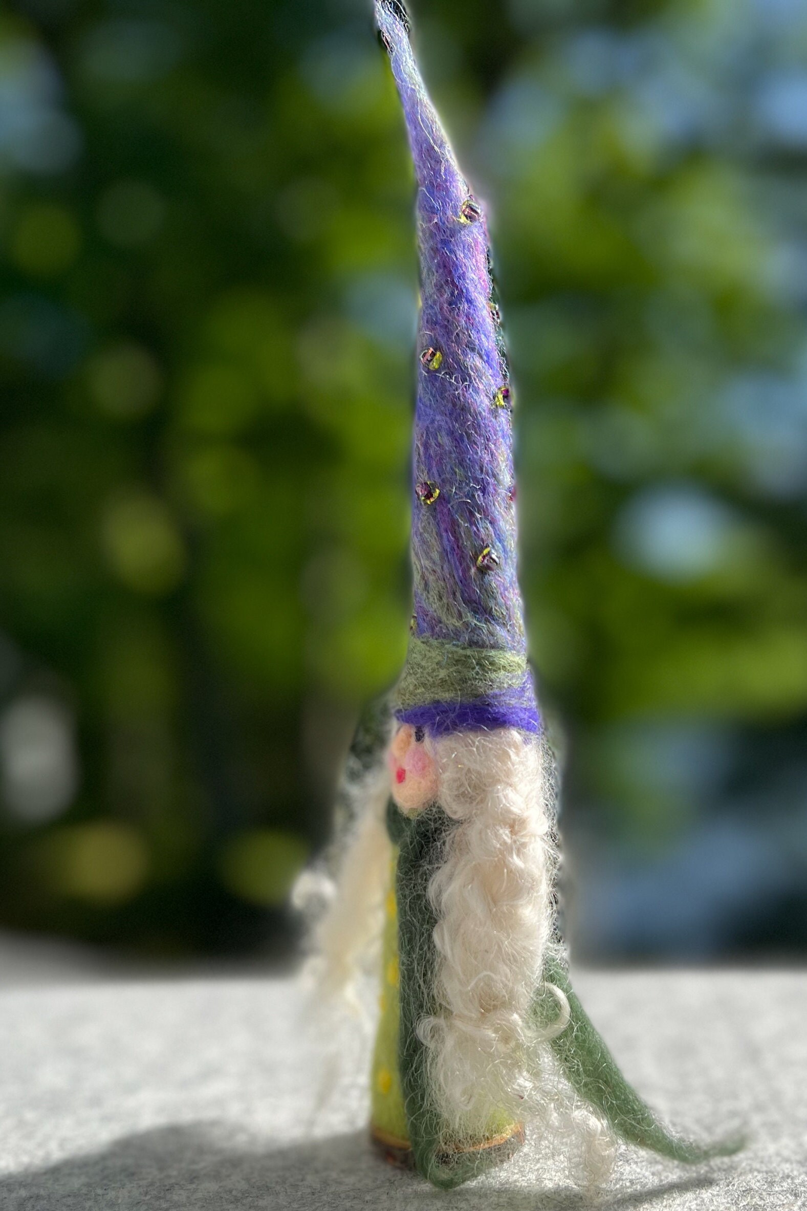 Needle-felted Wool Wise Woman, Whimsical Wool Sculpture, Gnome, Nisse ...