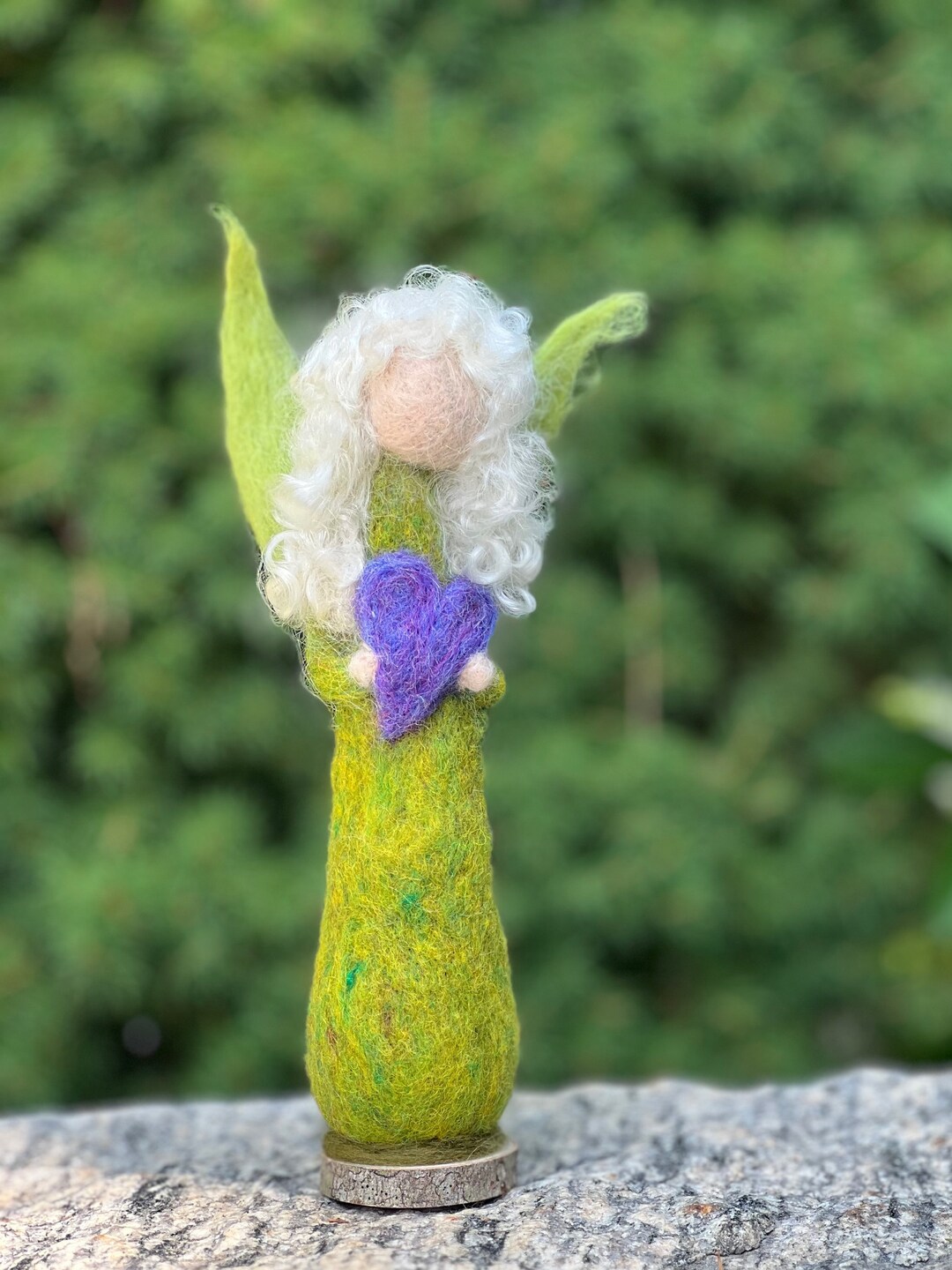 Needle-felted Wool Fairy, Angel, Sprite, Whimsical Wool Sculpture, - Etsy