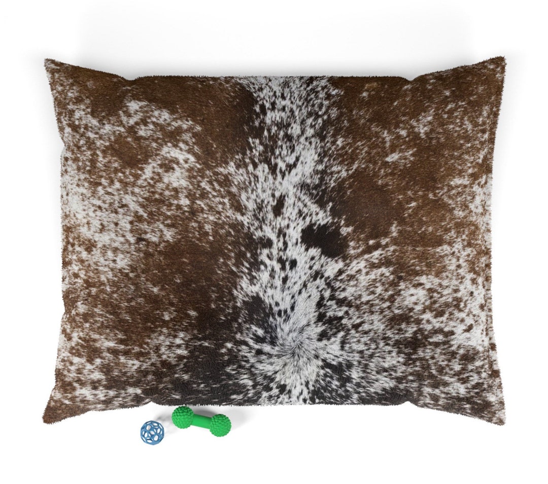 Western Cowhide Pet Bed | Animal Print Dog Bed | Cat Bed | Dog Bedding ...