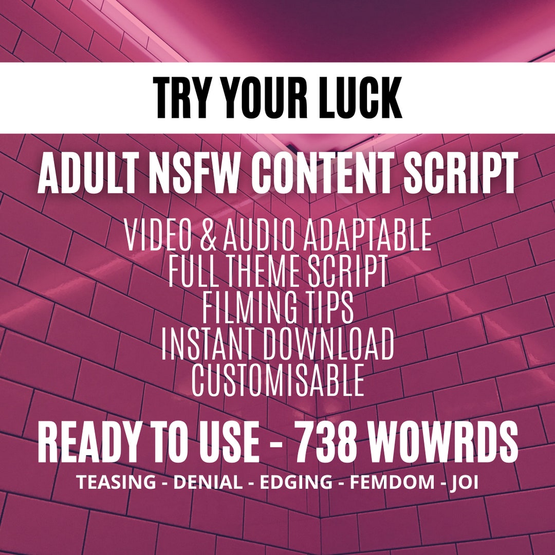 NSFW Content Script, Onlyfans, Audio Video Script, Edging, Femdom, JOI, Adult Content Creator ...