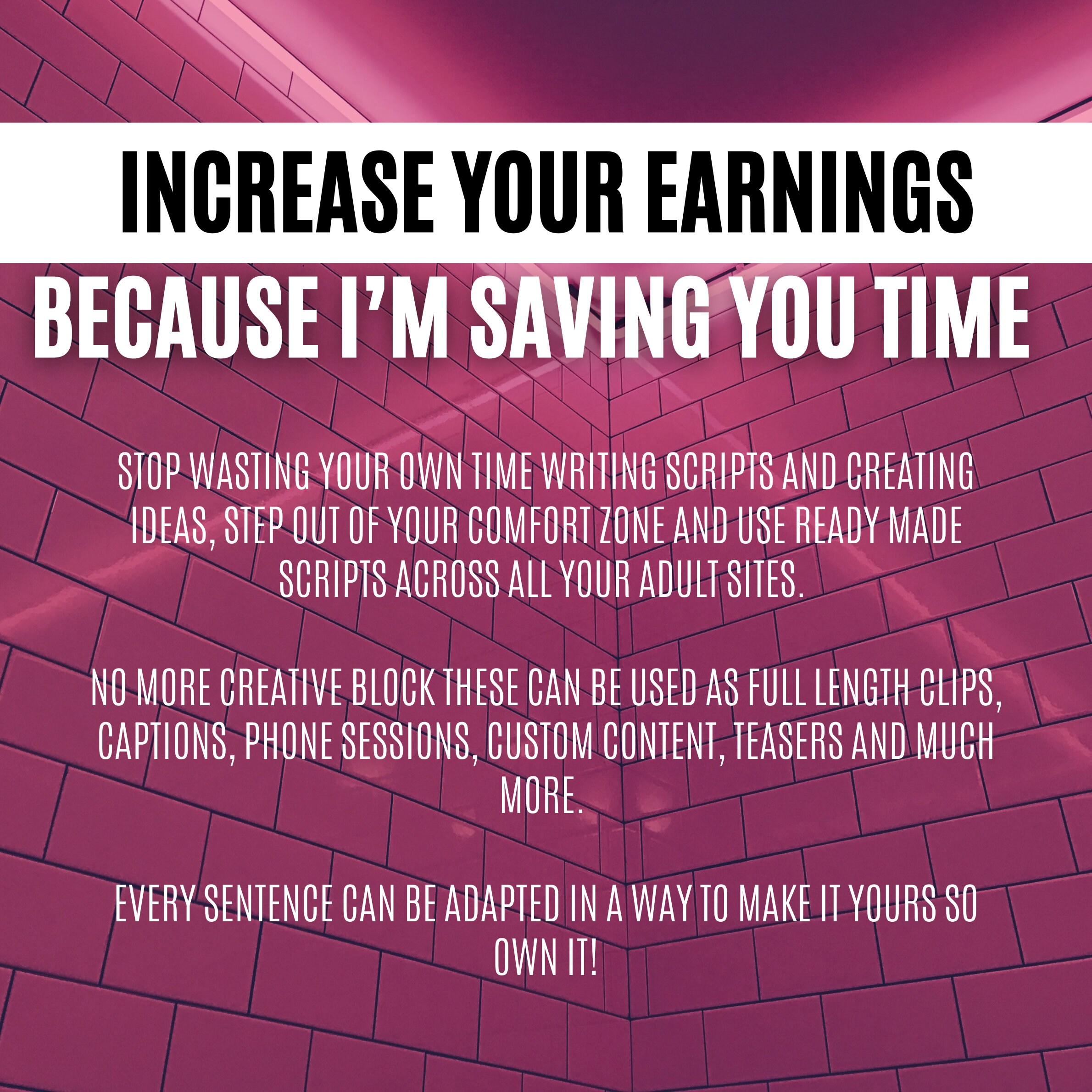 NSFW Adult Content Creation Script, SW Script, Femdom, Sexting, Adult Industry, Phone Sex ...