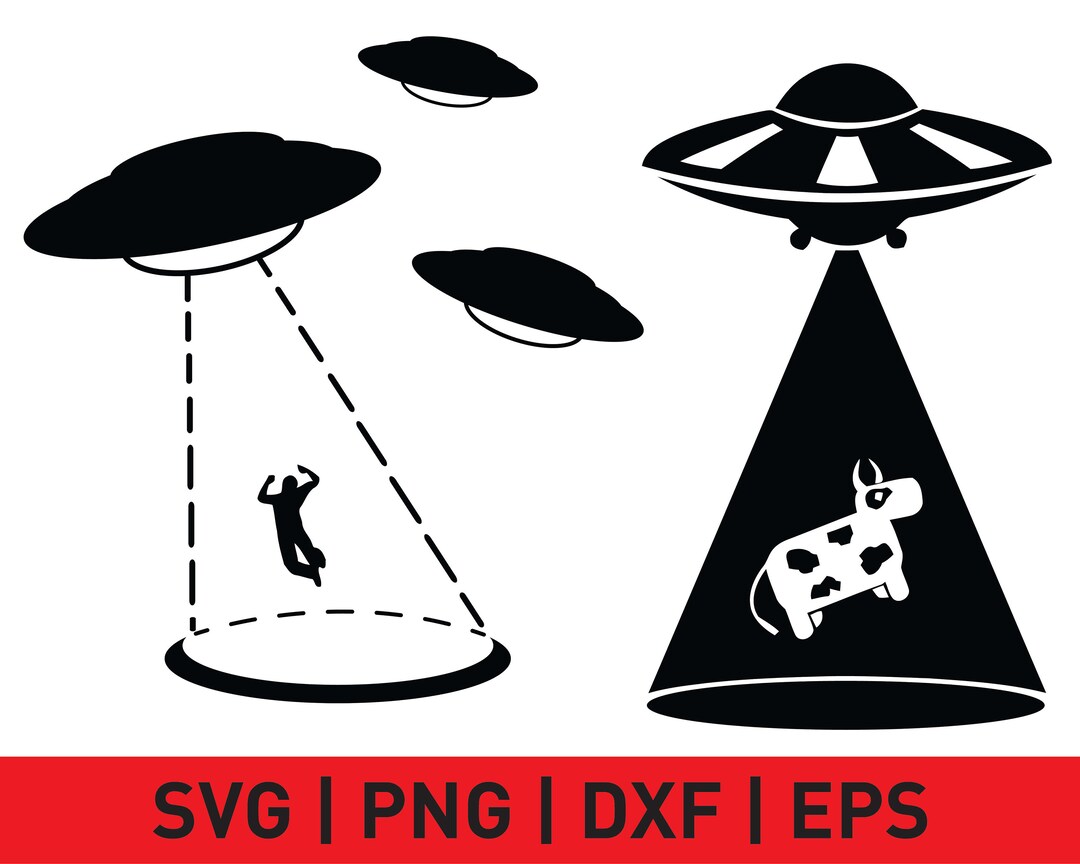 Alien Abduction Pack SVG / Ready to Cut Files / Svg, Png, Dxf, Eps ...