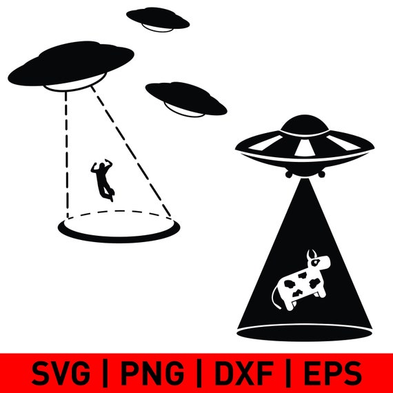Alien Abduction Pack SVG / Ready to Cut Files / Svg Png Dxf - Etsy