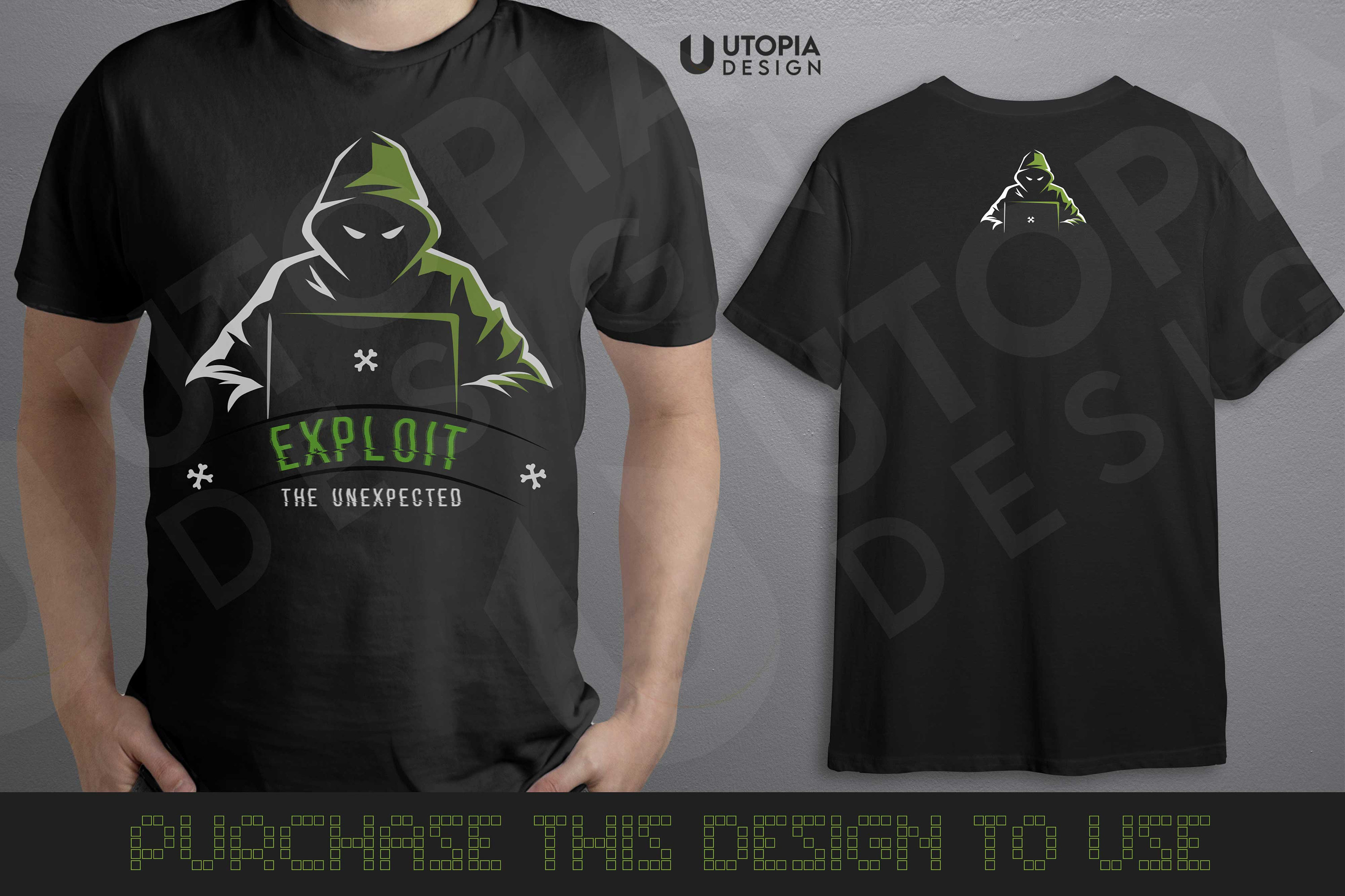 Hacker T-shirt Svg Design Exploit the Unexpected Jpg Funny Images ...