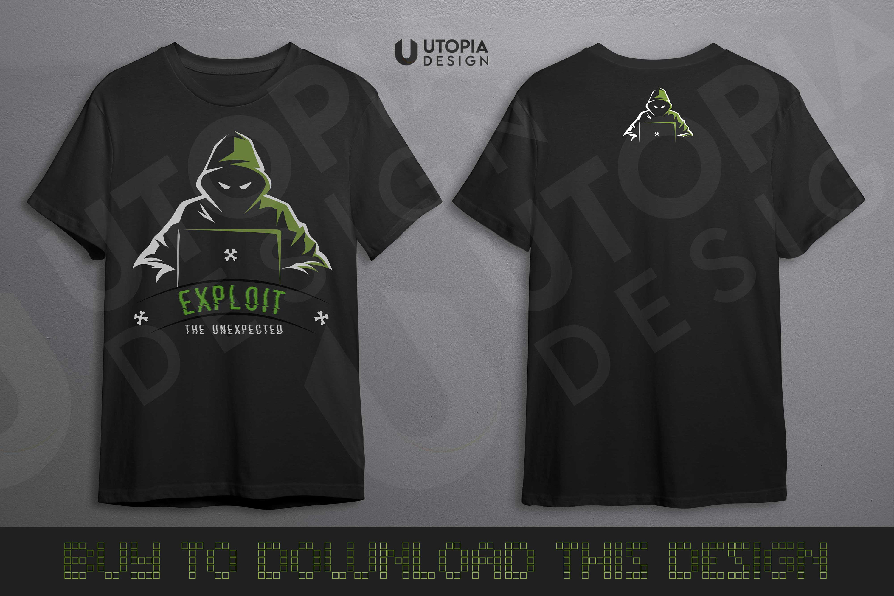 Hacker T-shirt Svg Design Exploit the Unexpected Jpg Funny Images ...