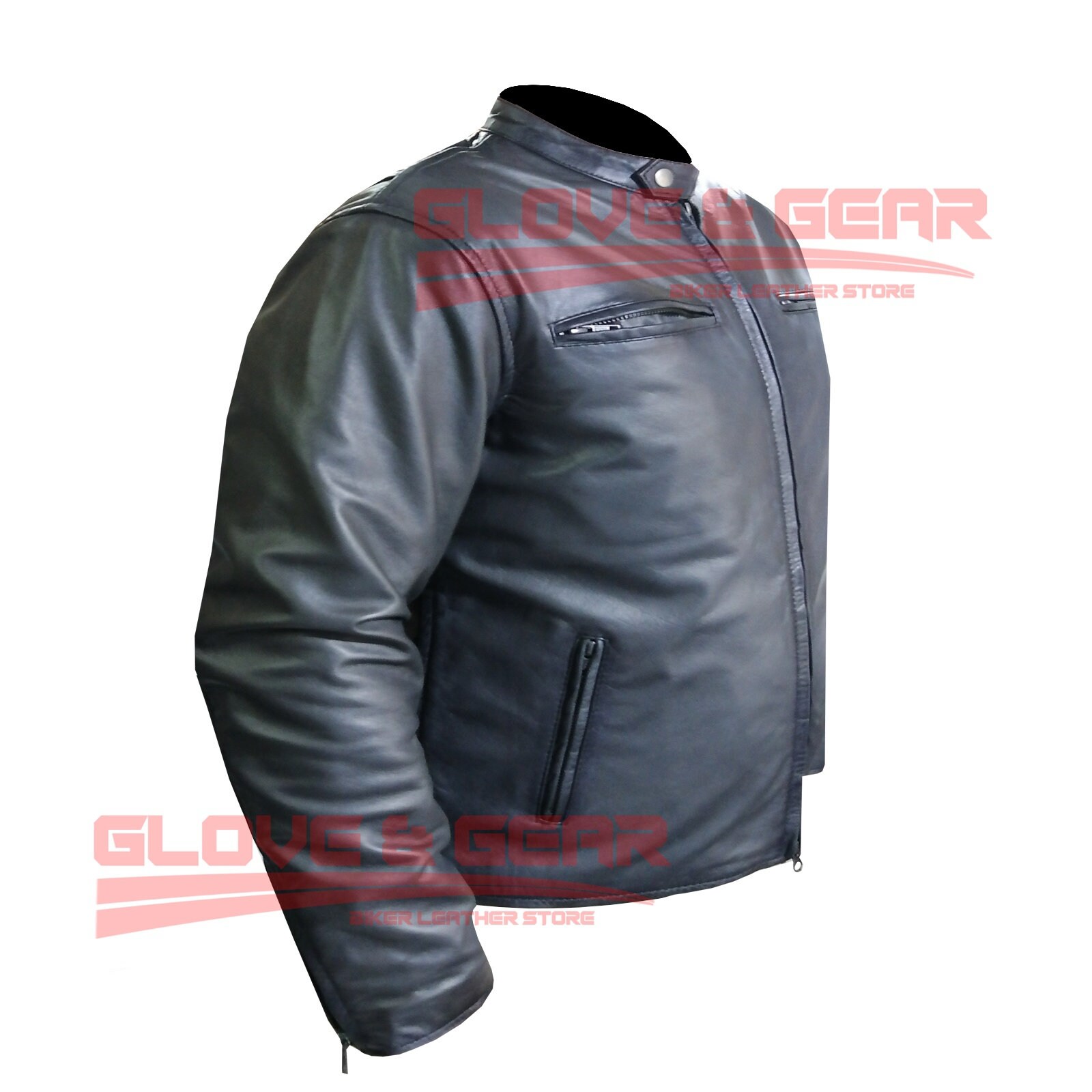 Leather Handcrafted Biker Jacket, Premium Durable Motorcycle Outerwear ...