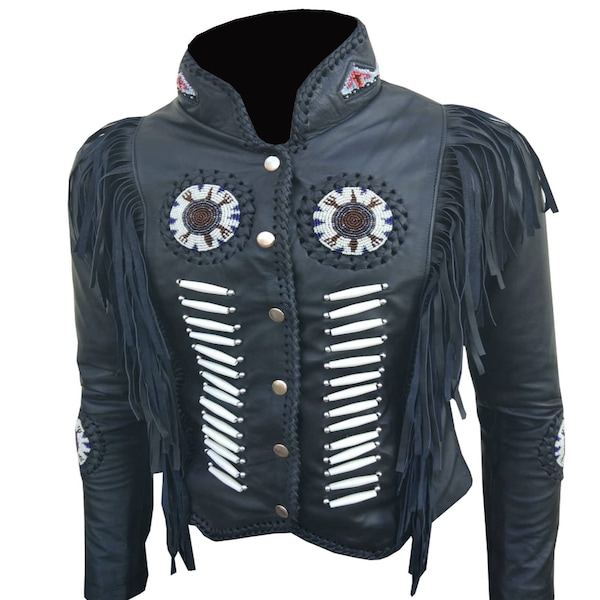 Mens Tassel Leather Jacket - Etsy