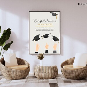 Printable Graduation Card: Class of 2025 Congrats (digital Download) - Etsy