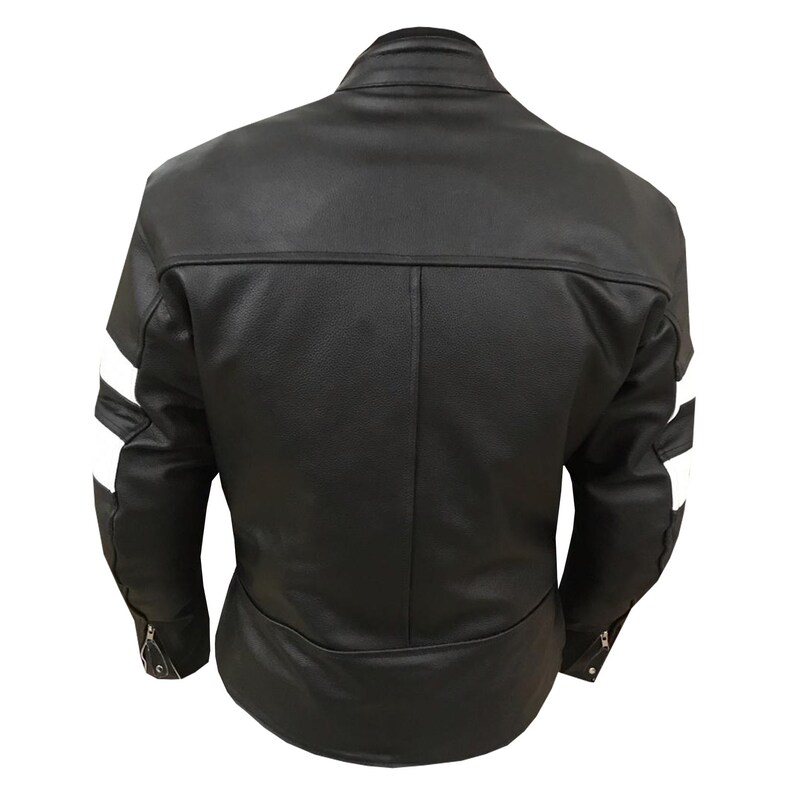 Genuine Leather Biker Jacket, Artisan-crafted, Classic Rider Style ...