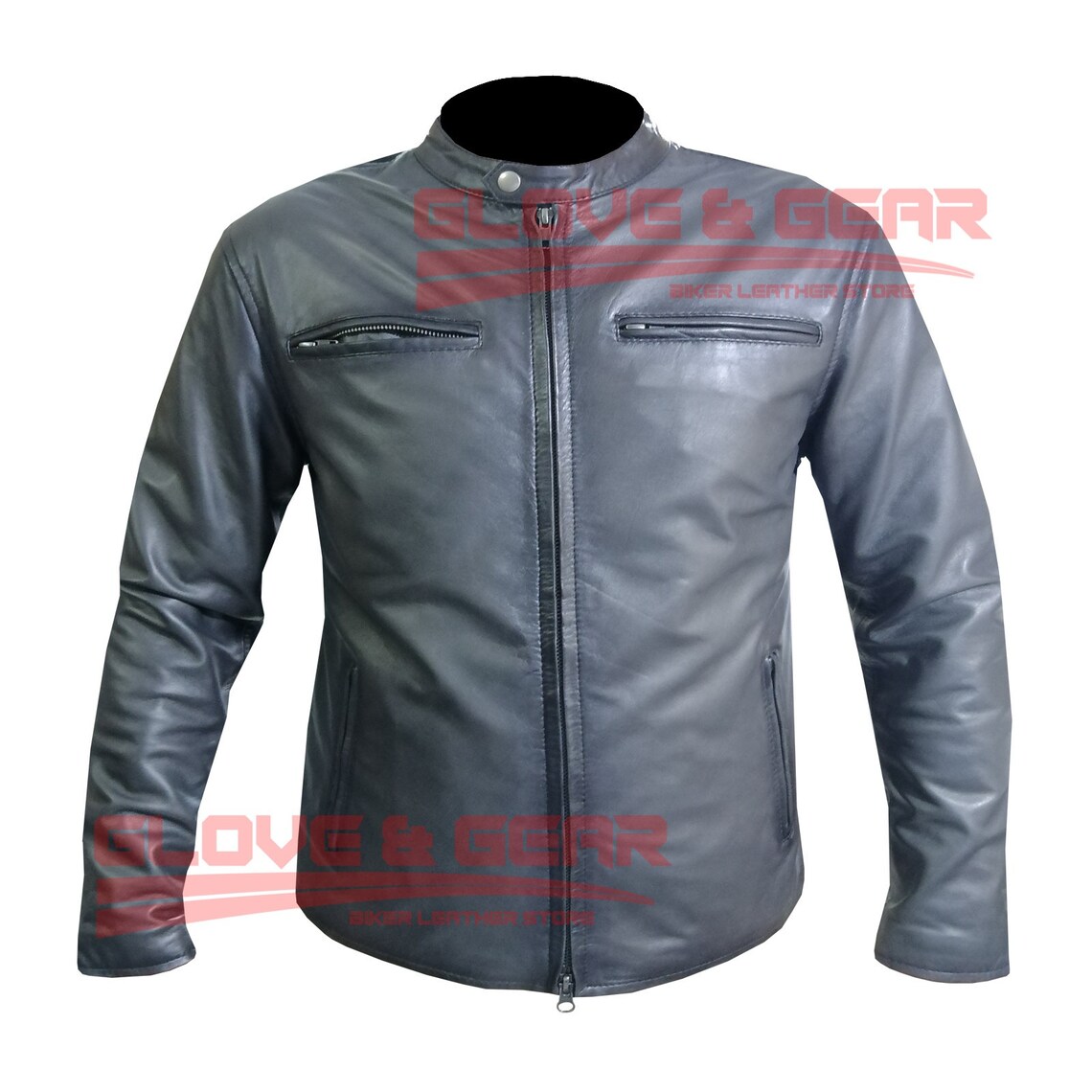 Leather Handcrafted Biker Jacket, Premium Durable Motorcycle Outerwear ...