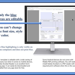 Oil Change Receipt, Automotive Service Invoice, Editable PDF Auto ...