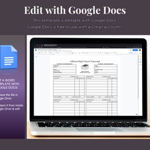 Fillable Printable High School Transcript Template, Homeschool ...