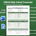 Editable Homeschool Transcript, Fillable and Printable High School ...