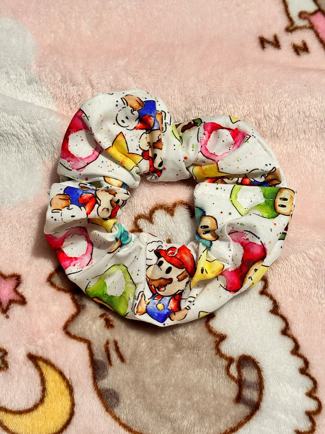 Super Mario Bros Hair Scrunchie - Etsy