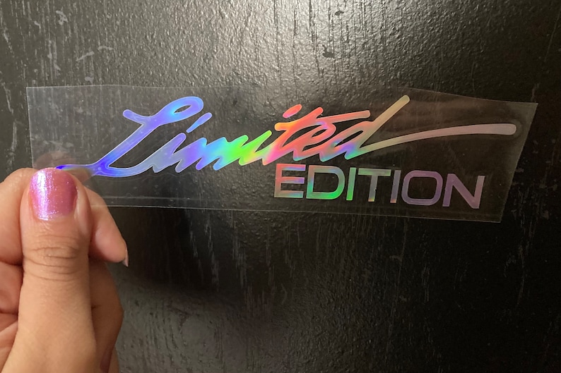 Limited Edition Laser Cut Decal Sticker - Reflective/multi Color - Free ...