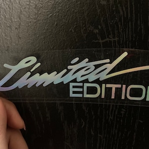 Limited Edition Laser Cut Decal Sticker - Reflective/multi Color - Free ...