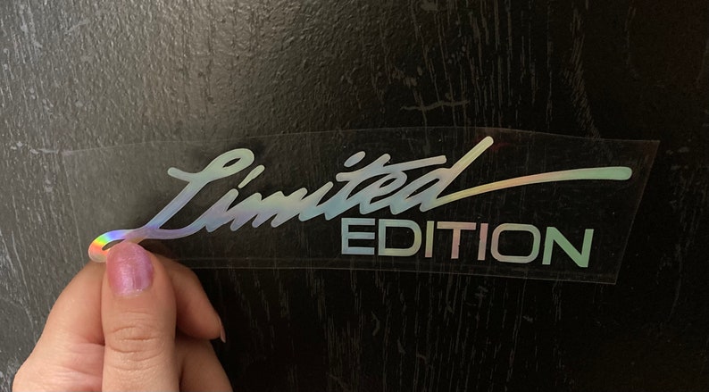 Limited Edition Laser Cut Decal Sticker Reflective/multi - Etsy