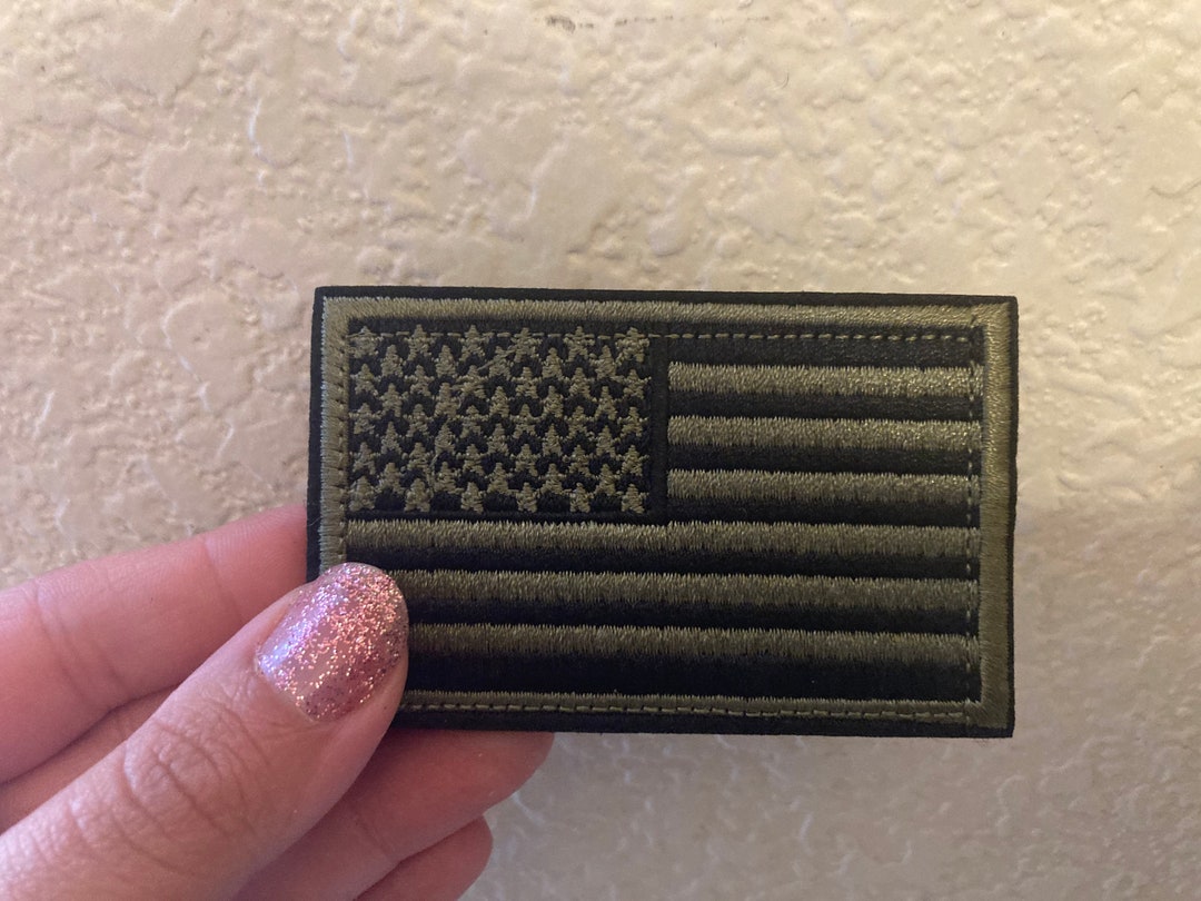 American Flag - Olive Green Tactical Patch - Free Shipping - Etsy