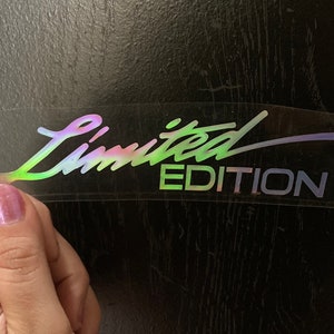 Limited Edition Laser Cut Decal Sticker Reflective/multi Color Free ...