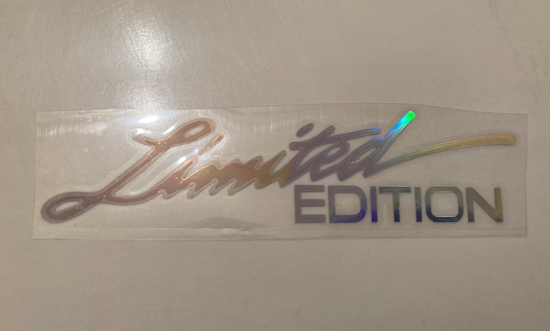 Limited Edition Laser Cut Decal Sticker Reflective/multi - Etsy