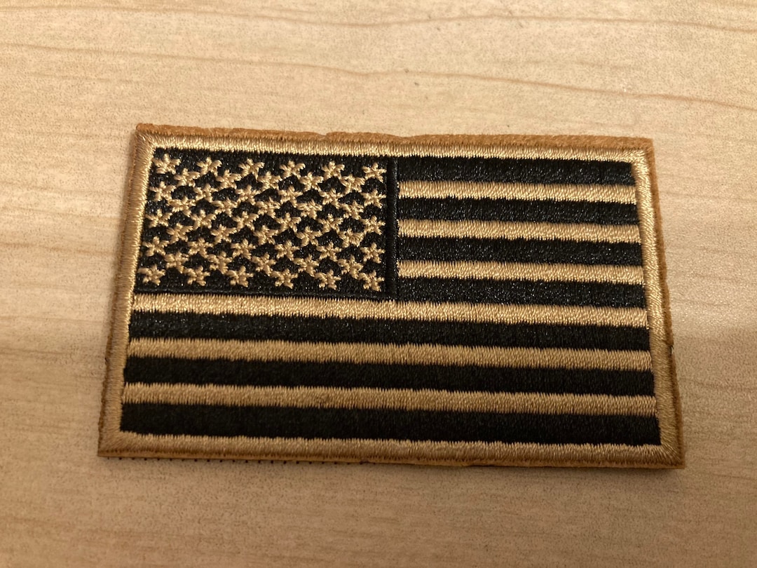 American Flag Coyote Tan Velcro Patch - Free Shipping - Etsy