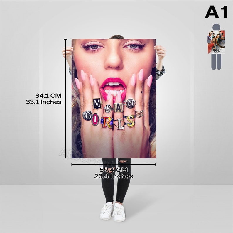 Mean Girls 2024 Movie Film Cinema Poster Wall Art Print Room Decor A1 ...