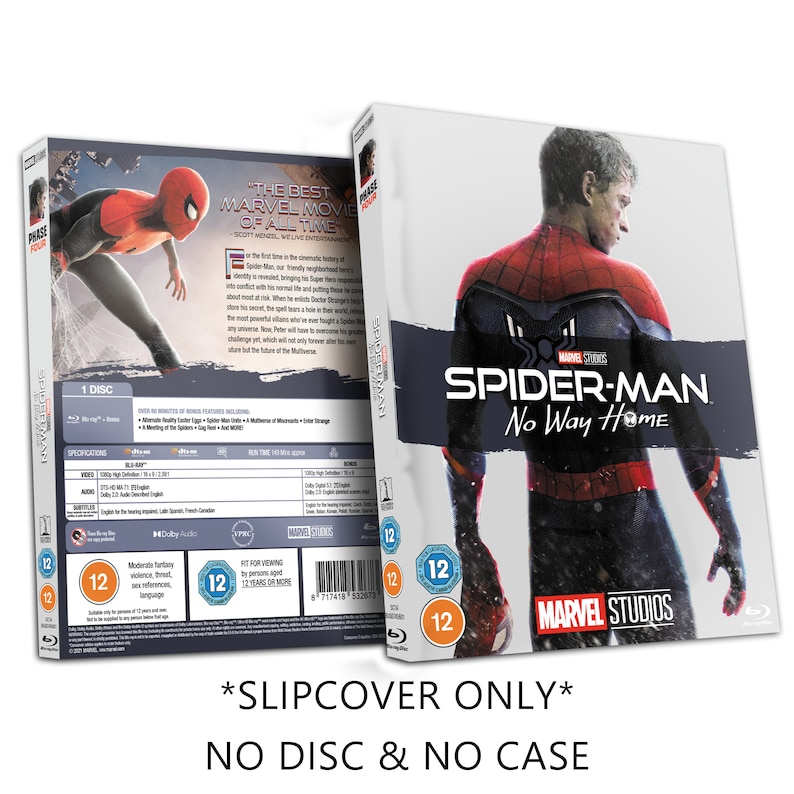 Marvel Studios Spider-man No Way Home Blu-ray Sleeve Slip Cover Custom Handmade - Etsy