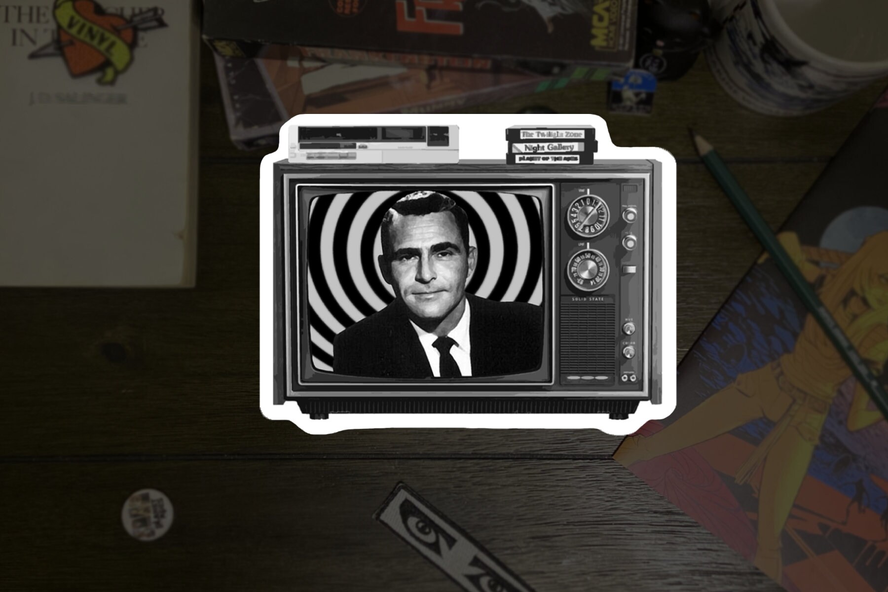 Twilight Zone/rod Serling 2x3 Vinyl Sticker - Etsy