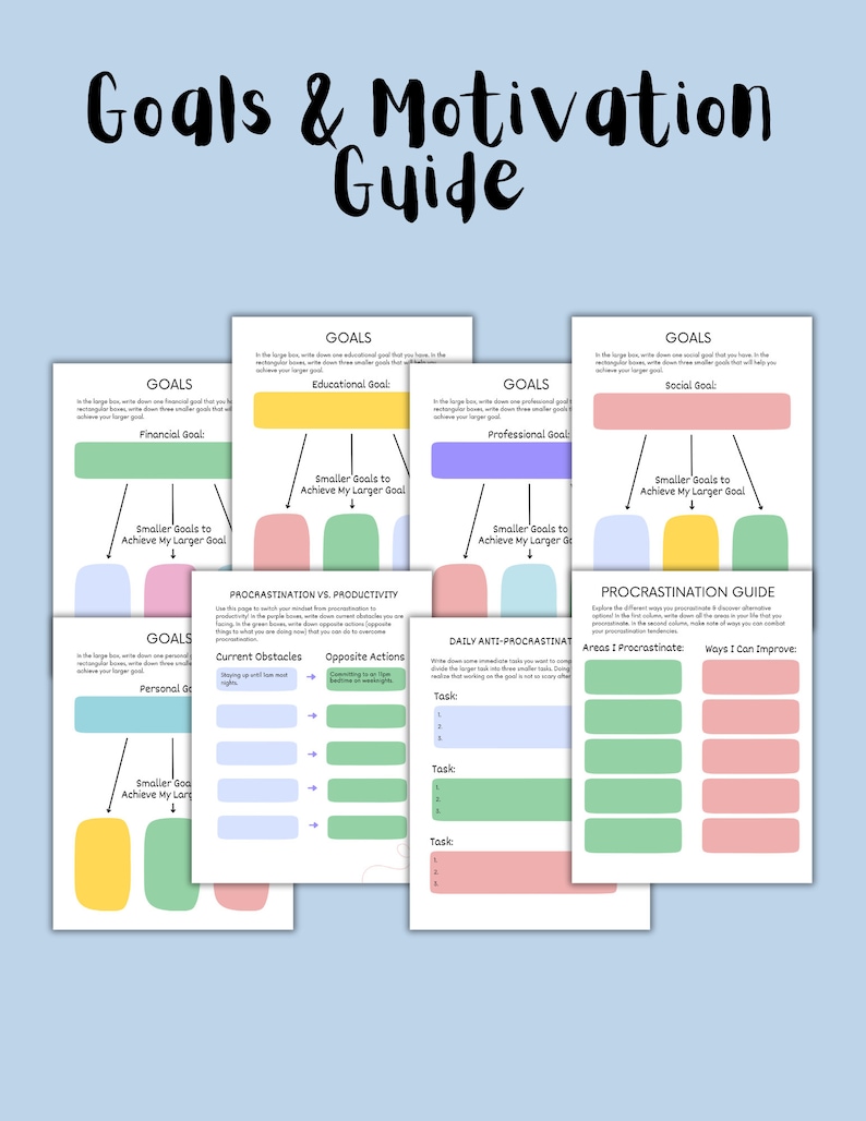 Procrastination Mega Bundle, Procrastination to Motivation - Etsy