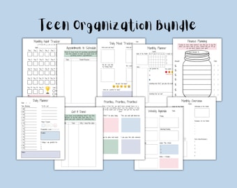 Daily Planner Printable Teen Planner Printable Planner for Student ...