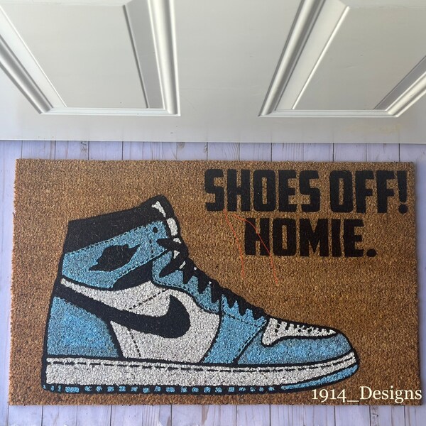 Shoes off Doormat - Etsy