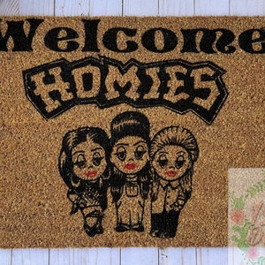 Homies Doormat, Front Door Decoration, Personalized Gifts, Chicano Home ...