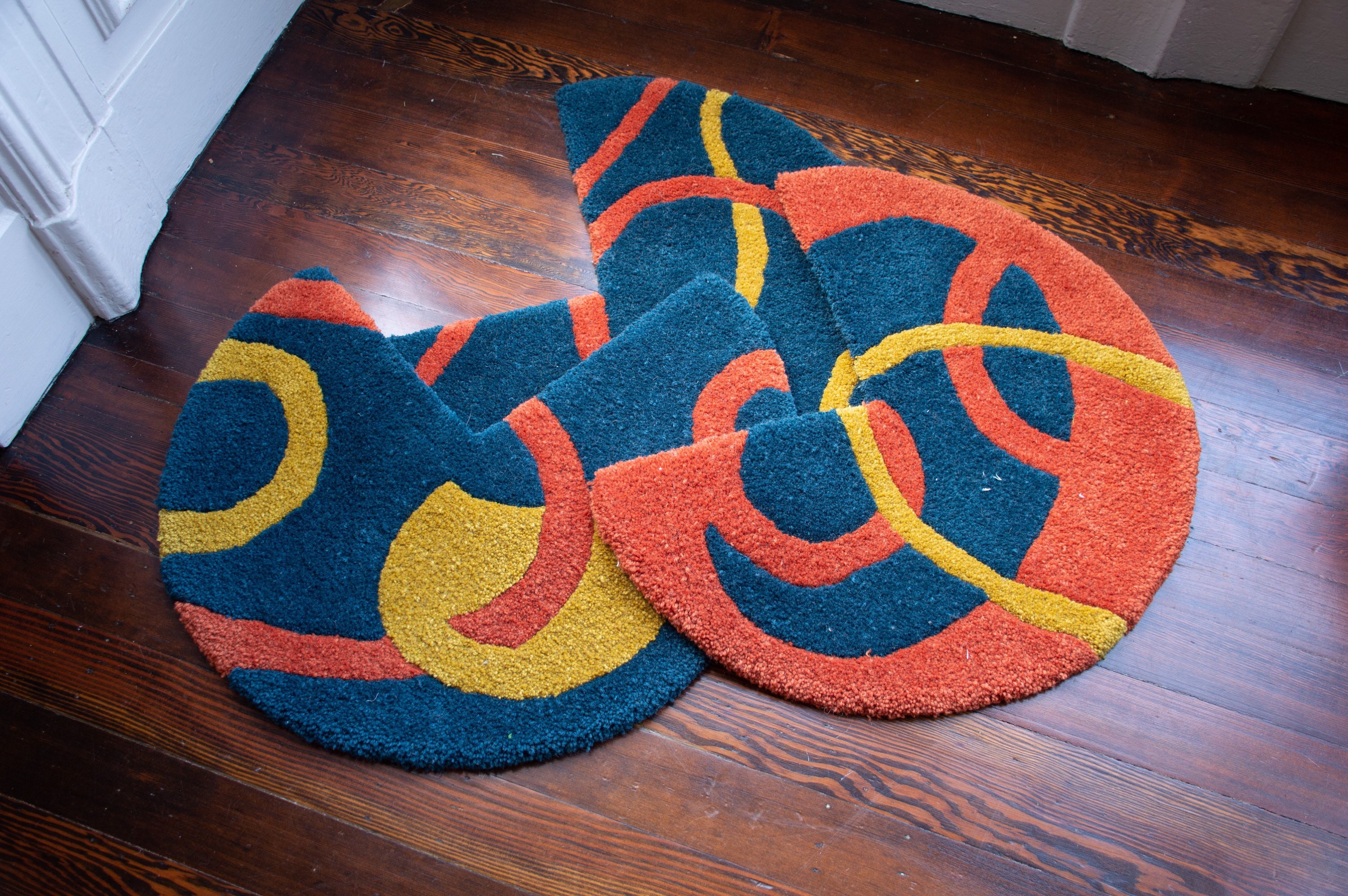 Three Quarter Circle Corner Rugs - Etsy