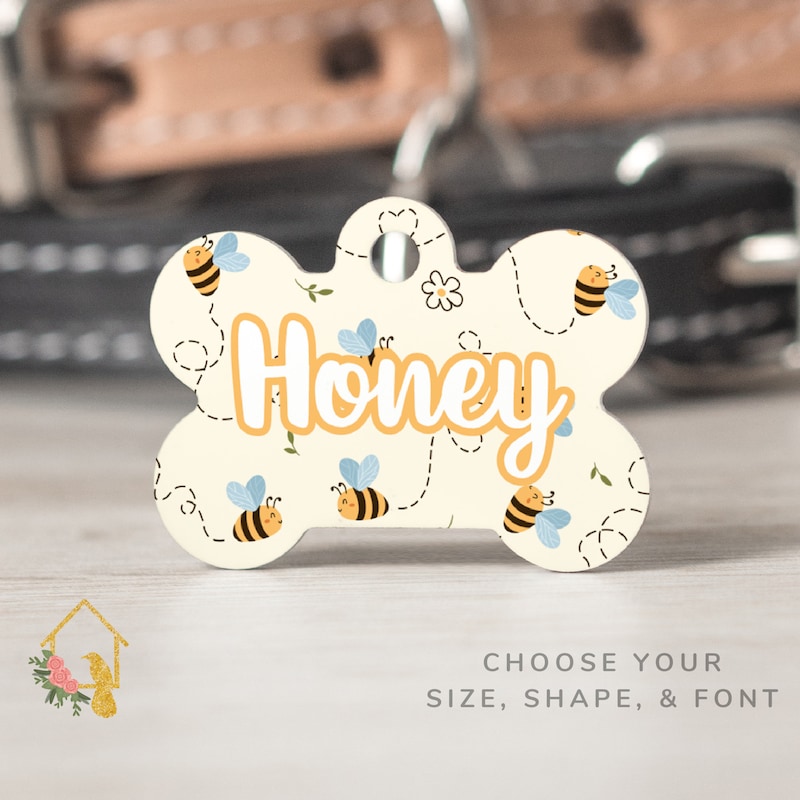 Bee Name Tag - Etsy
