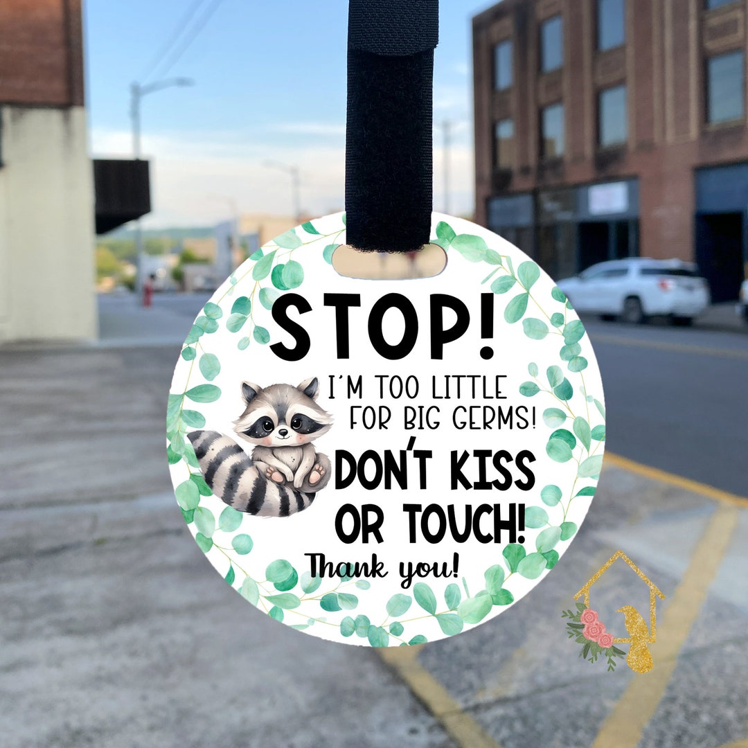 Don't Touch Germ Tag for Baby & Mom Car Seat Germ Tag Cute Baby Shower ...