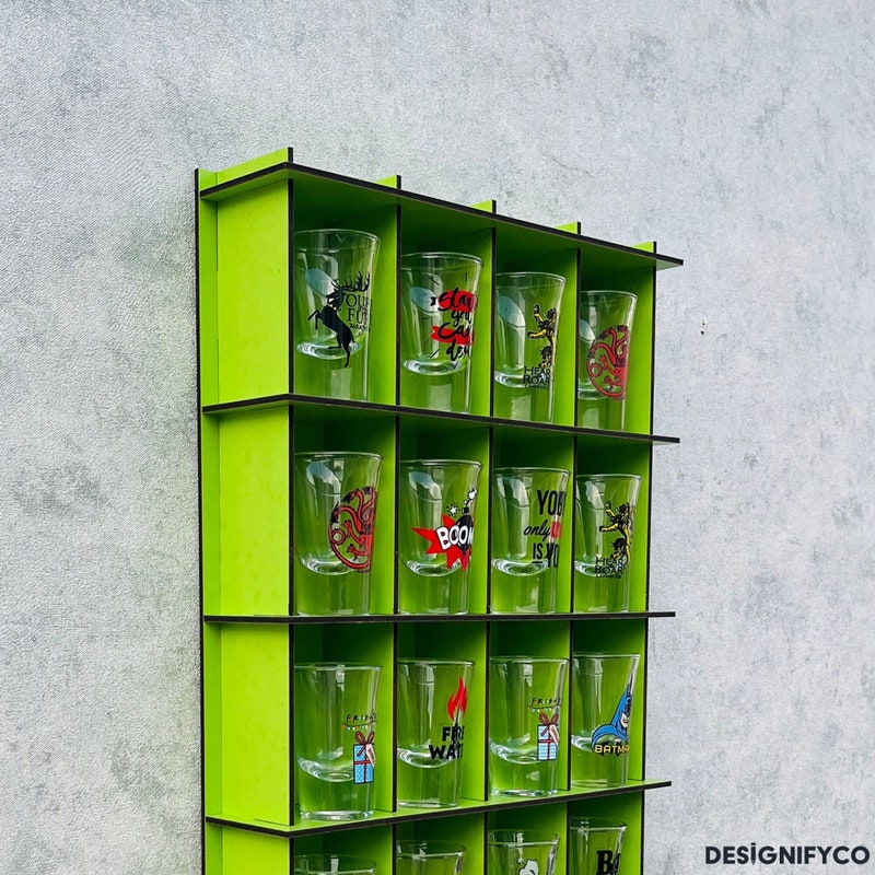 Shot Glass Display - Etsy