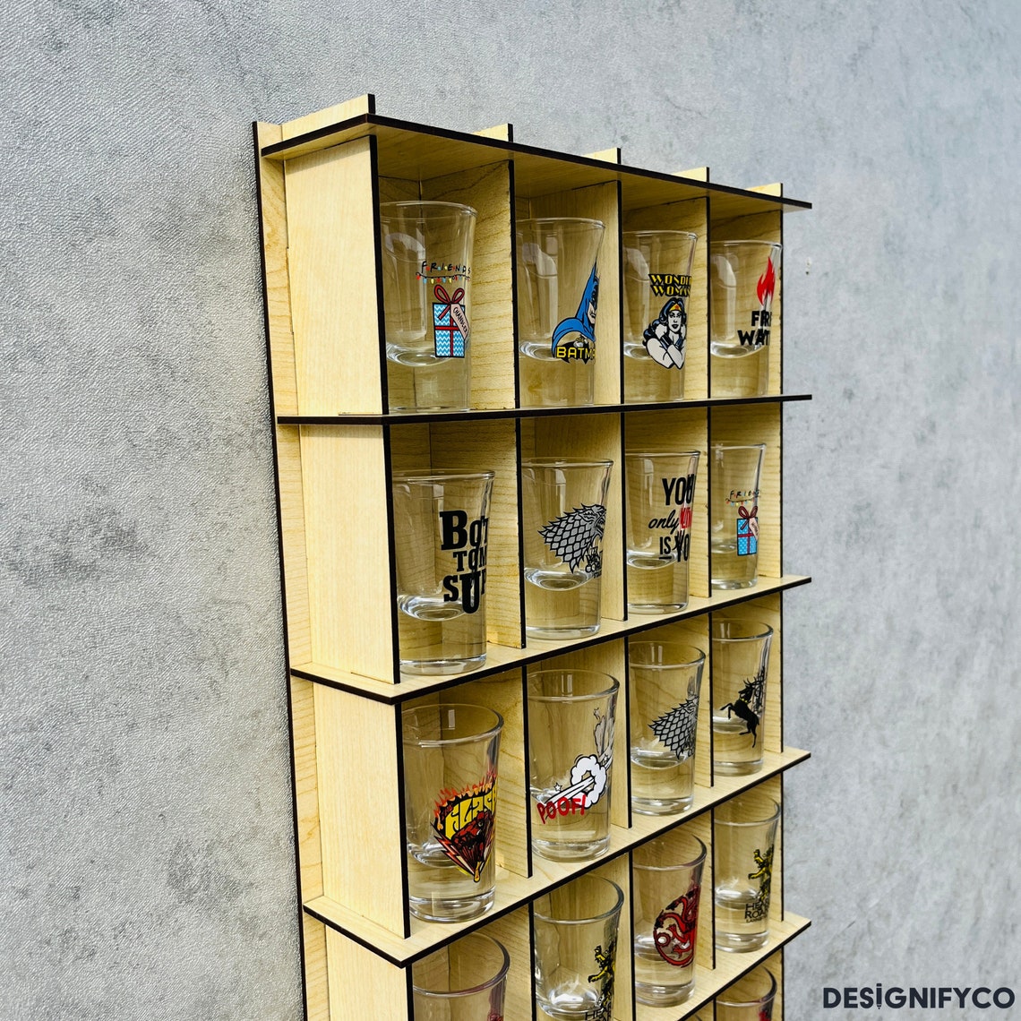 12 Color Shot Glass Holder,shot Glass Display,shot Glass Rack,tequila ...