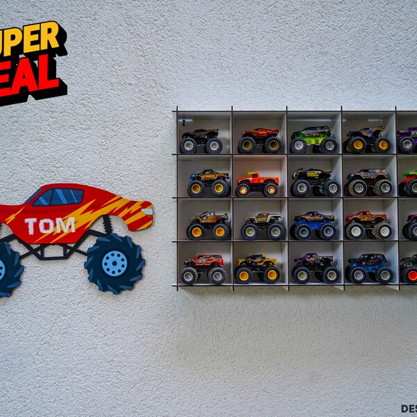 Monster Jam Truck Storage Shelf - Etsy