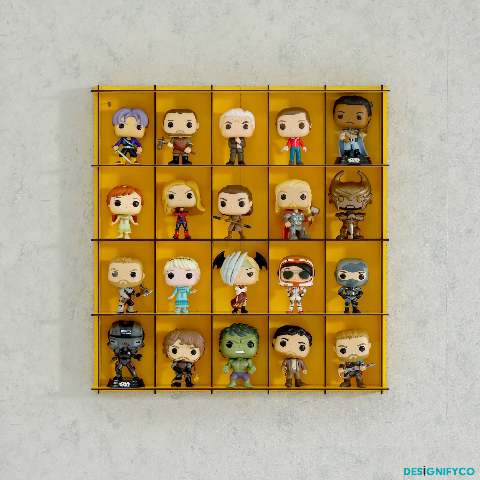Yellow Funko Pop Storage ,funko Pop Display Case ,funko Pop Display ...