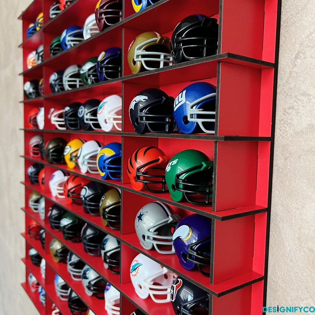 Mini Football Helmets Display,hockey Memorabilia Organizer Rack ...