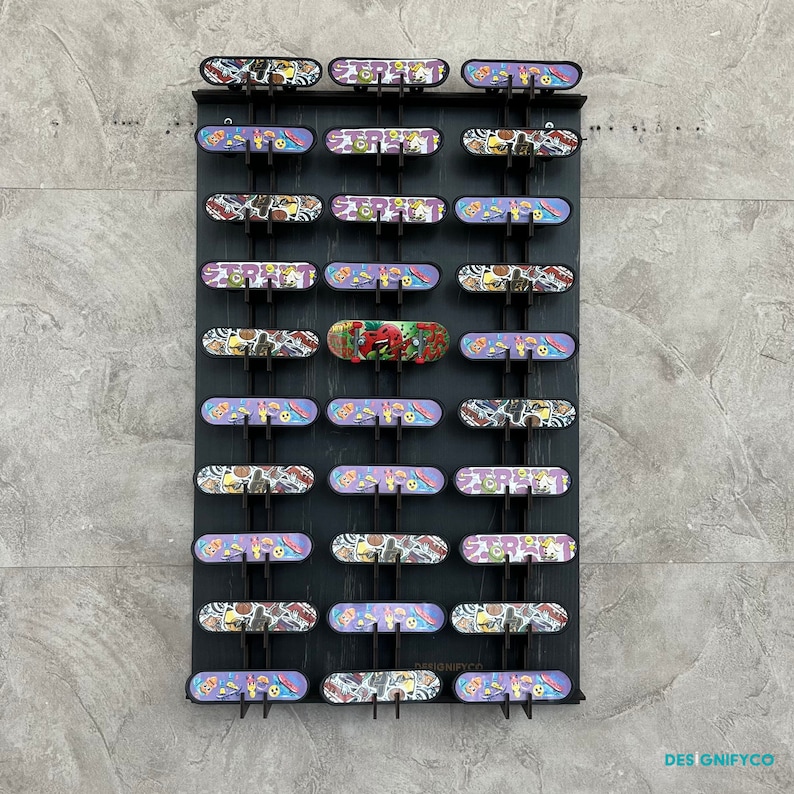 Big Sale,fingerboard Display Case Wall Mounted With Color Options ...