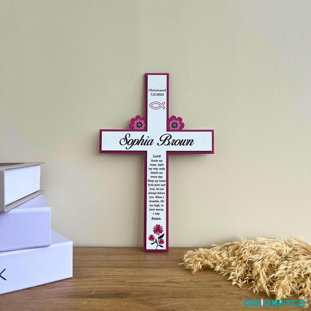 Nursery Cross - Custom Christian Kids Gifts - Personalized Baptism ...