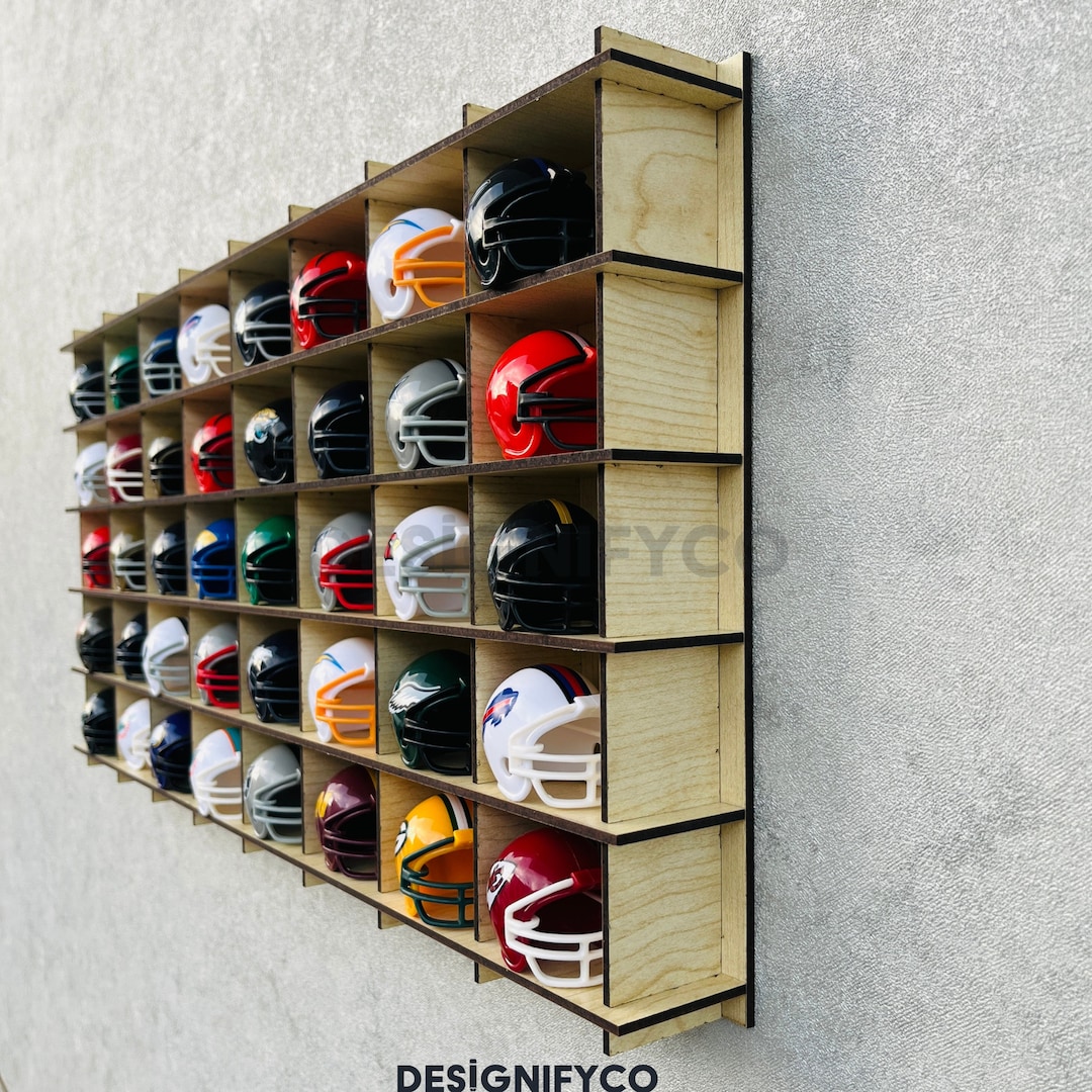 Football Helmets Display,hockey Memorabilia Organizer Rack,collectibles ...