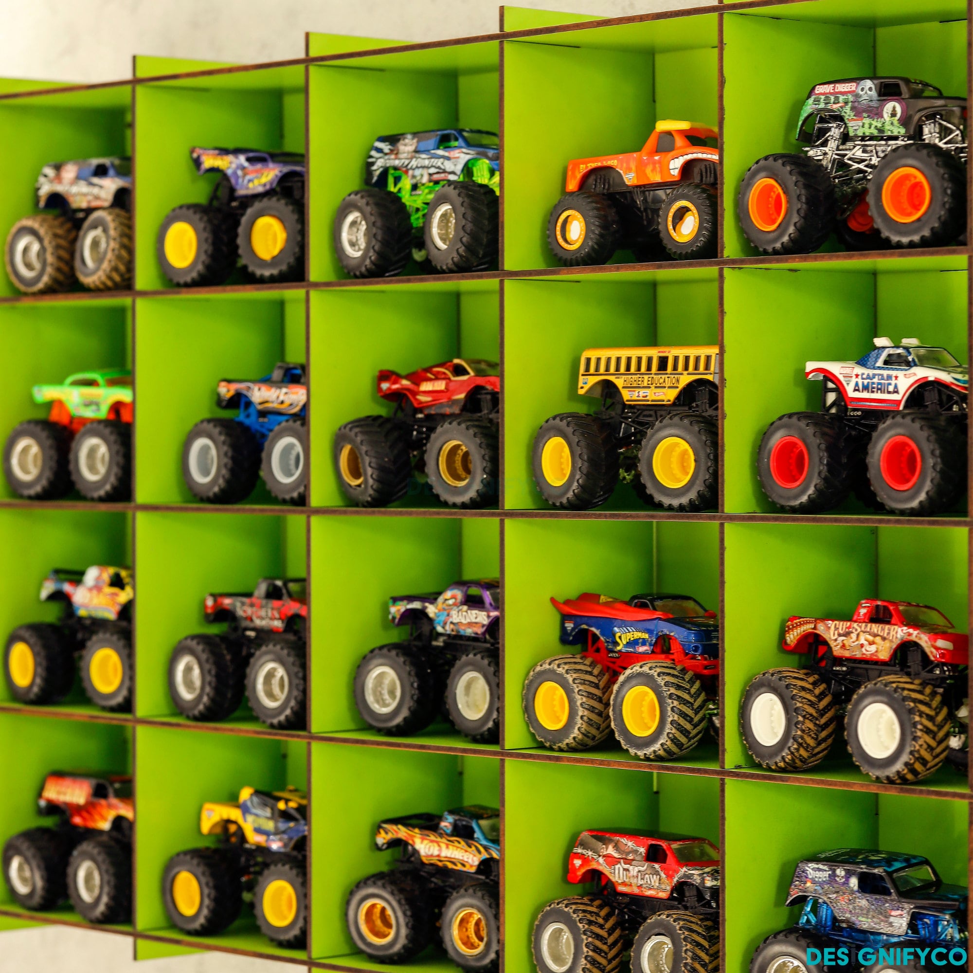 Green Monster Car Display Casemonster Truck Cabinetmonster - Etsy