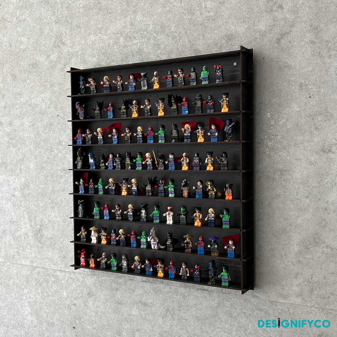 100 Minifigure Display Case,minifigure Holder,12 Color Options & Wall ...