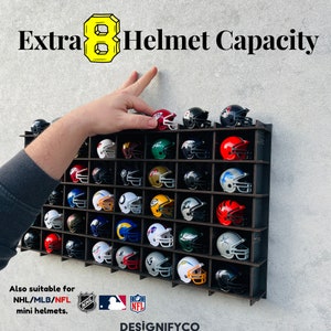 Mini Football Helmets Display Shelf,hockey Memorabilia Organizer Rack ...
